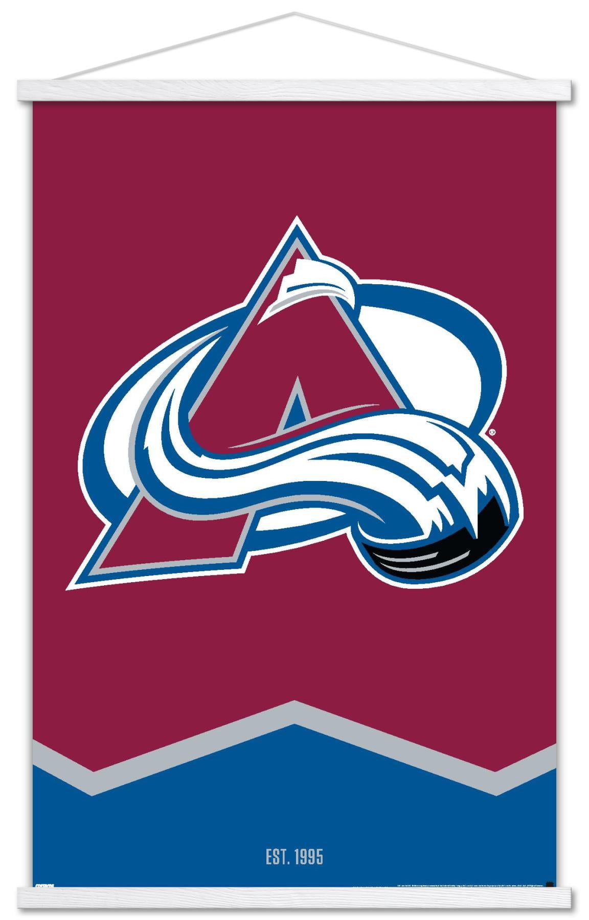 NHL Colorado Avalanche - Logo 21 Wall Poster with Wooden Magnetic Frame ...