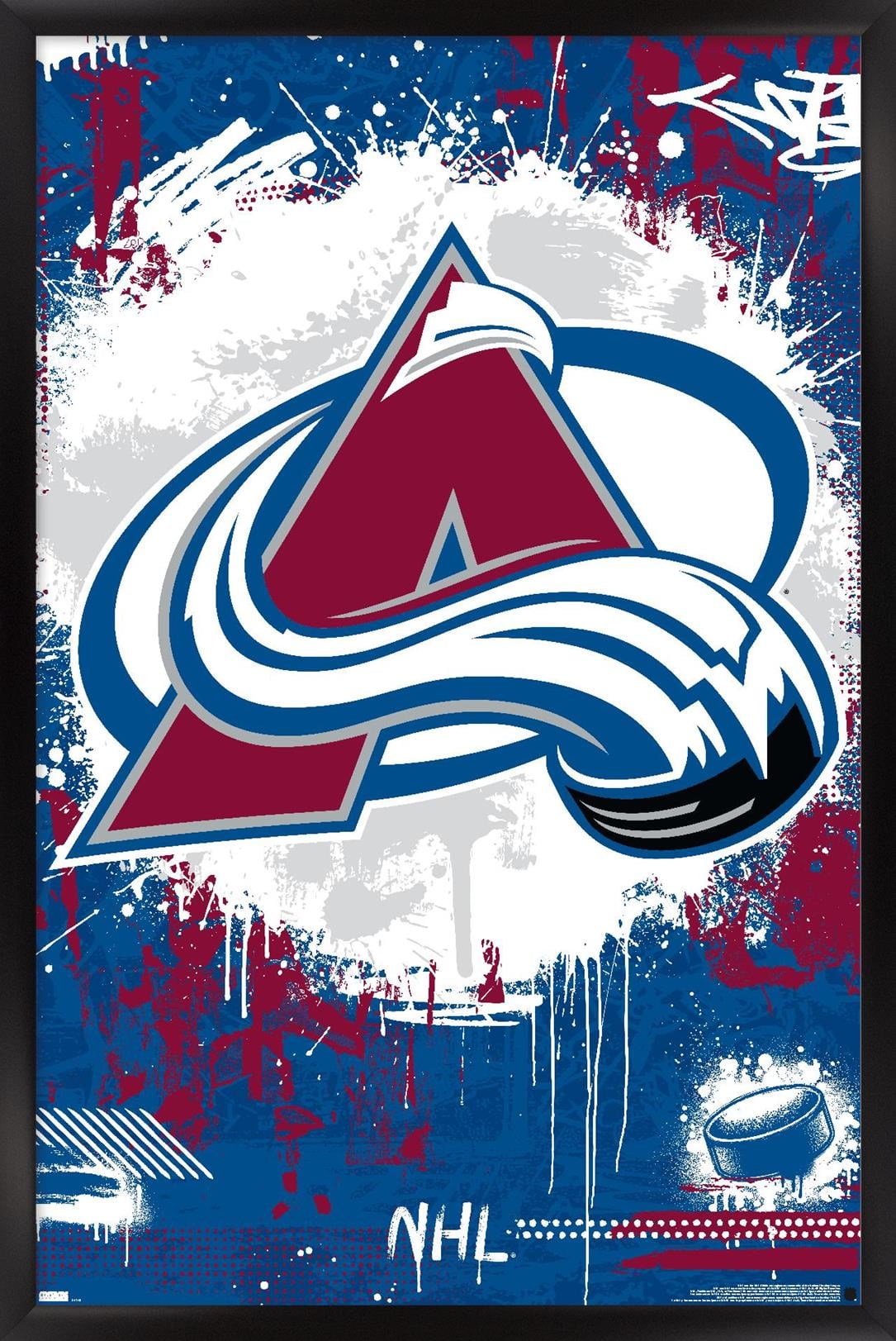 NHL Colorado Avalanche - Maximalist Logo 23 Wall Poster, 22.375" x 34 ...