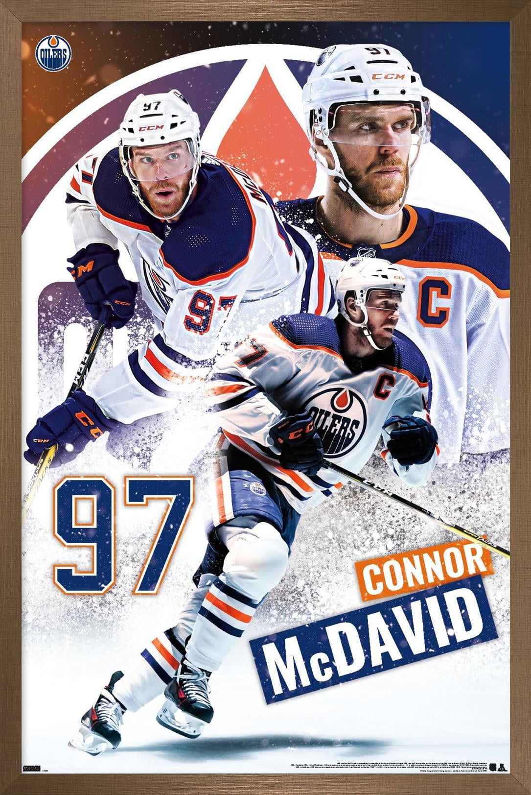 NHL Edmonton Oilers - Connor McDavid 22 Wall Poster, 14.725" x 22.375 ...