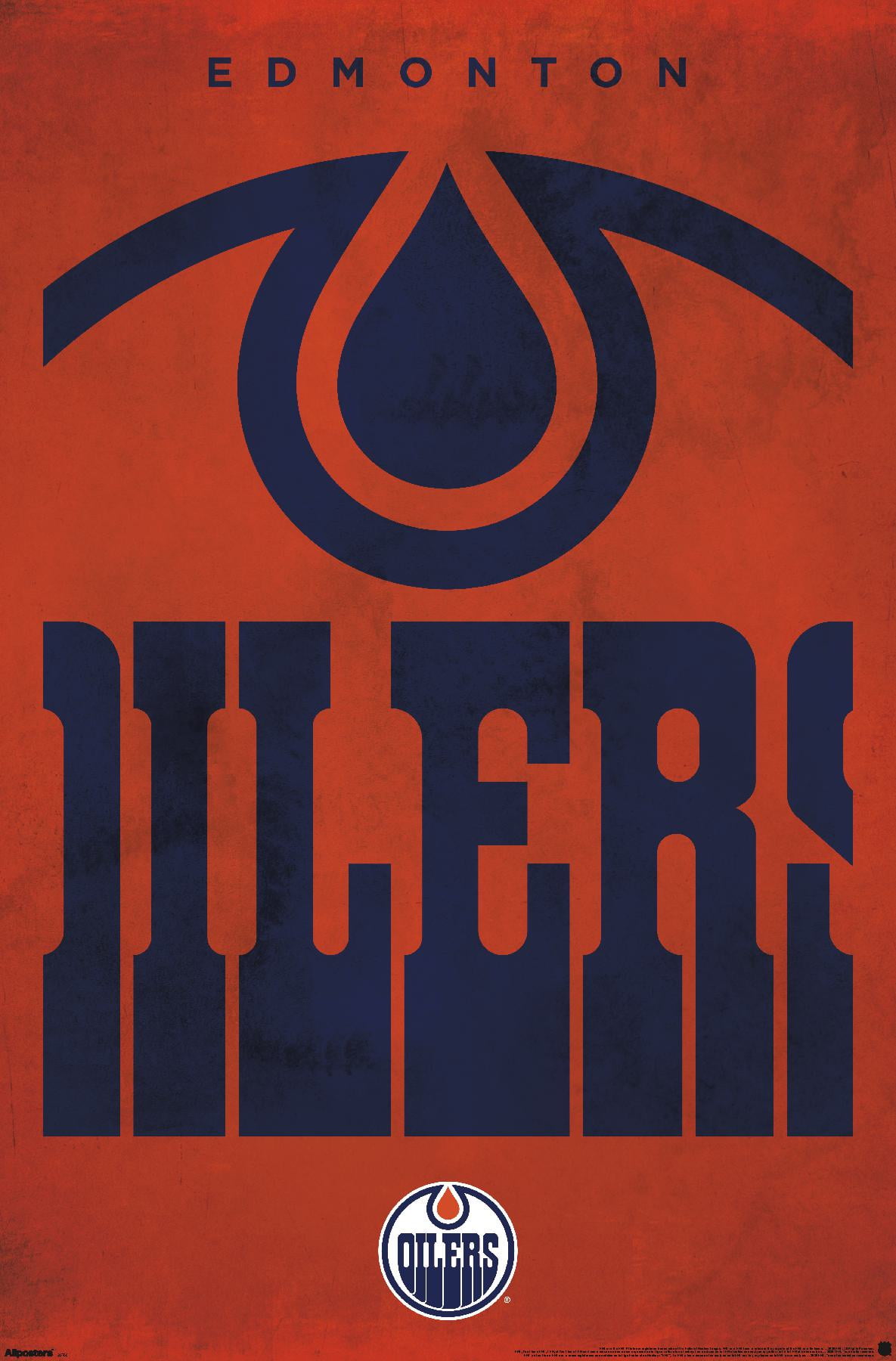 NHL Edmonton Oilers - Logo 25 Wall Poster, 14.725" x 22.375" - Walmart.com