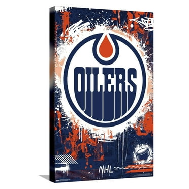 Edmonton Oilers 22'' x 34'' Retro Logo Poster - Walmart.com