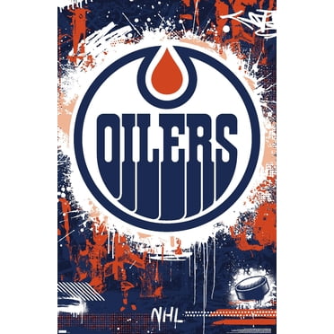 Trends International Edmonton Oilers® - Retro Logo Poster - Walmart.com