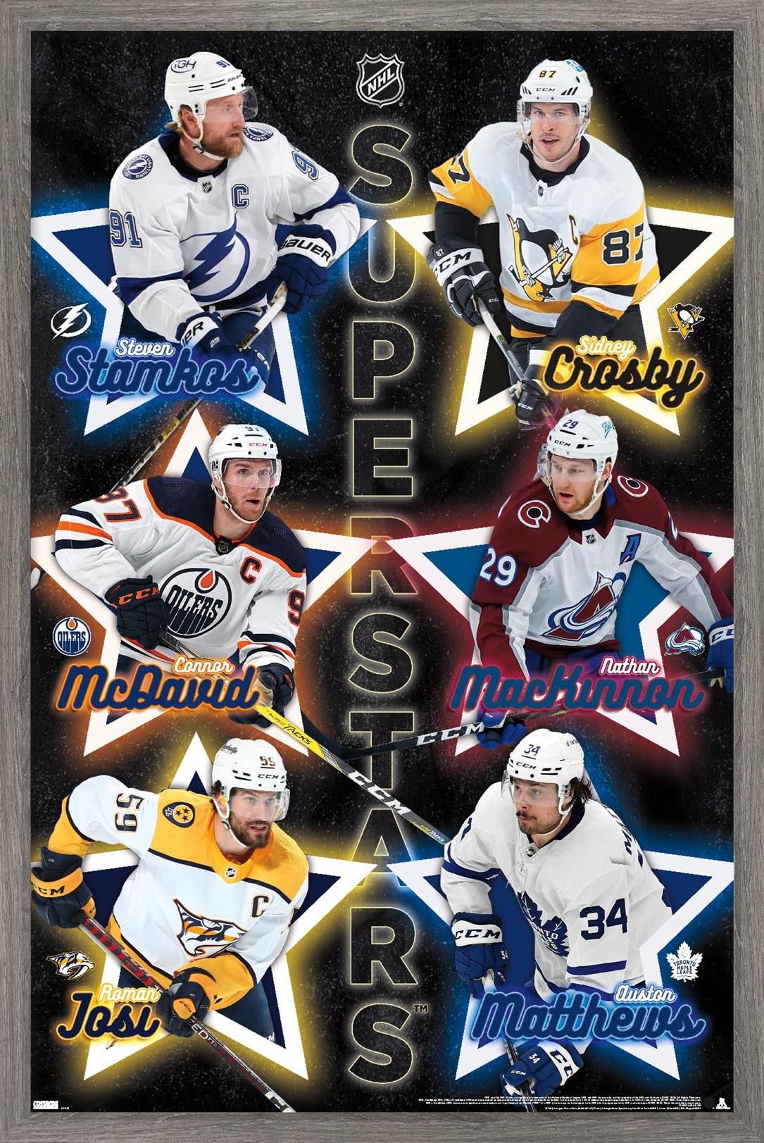 NHL League - Superstars 22 Wall Poster, 22.375" x 34" Framed - Walmart.com