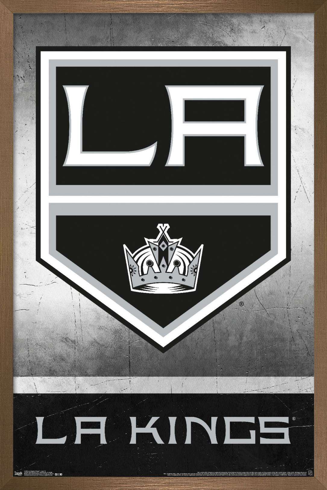 NHL Los Angeles Kings Logo 15 Wall Poster, 22.375" x 34", Framed ...