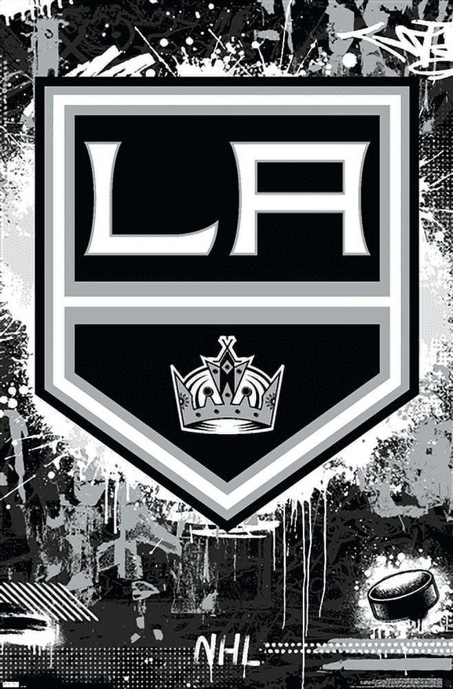 NHL Los Angeles Kings - Maximalist Logo 23 Wall Poster, 14.725" x 22. ...