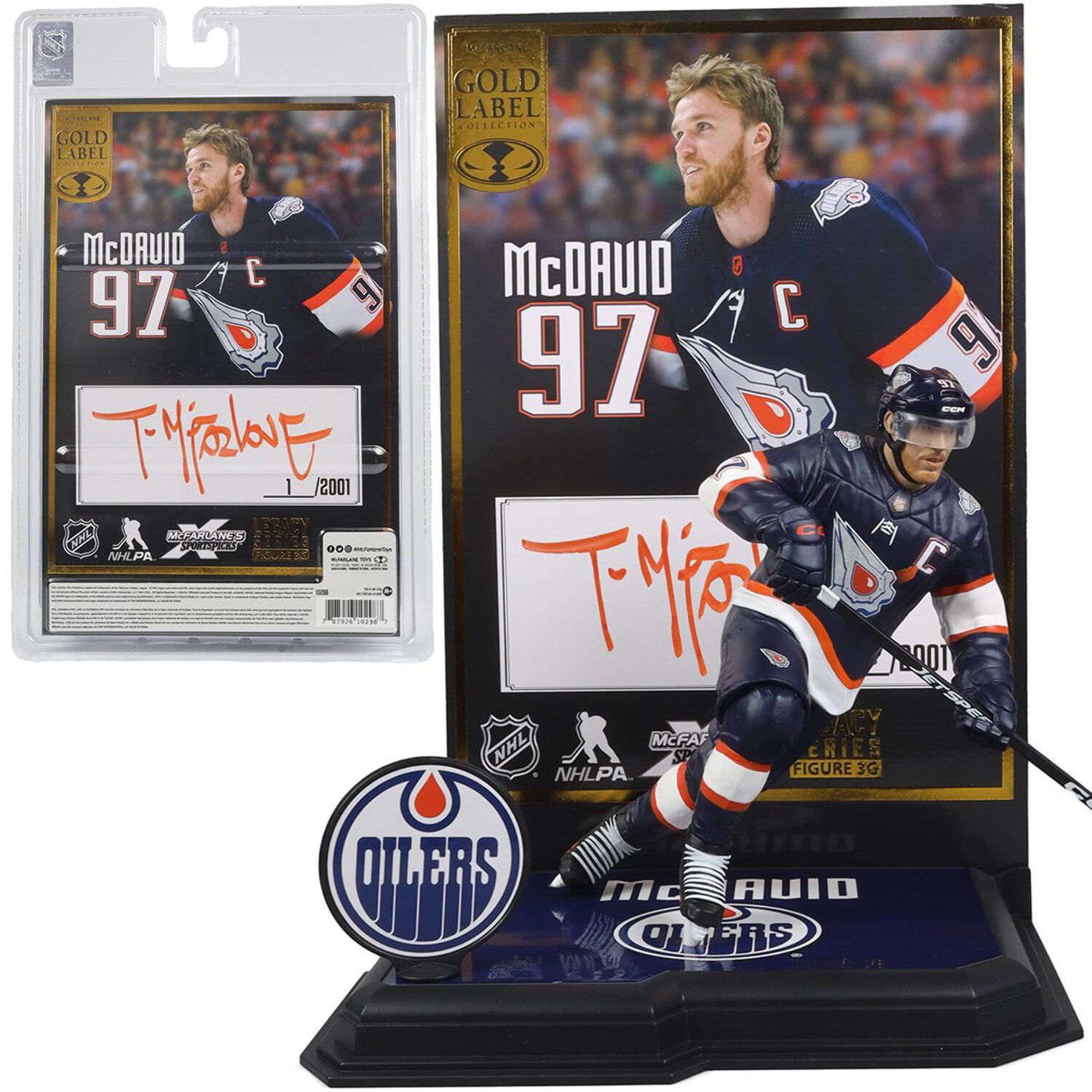 NHL McDavid Rev. Retro Gold Label McFarlane Figure, Not Mint - Walmart.com