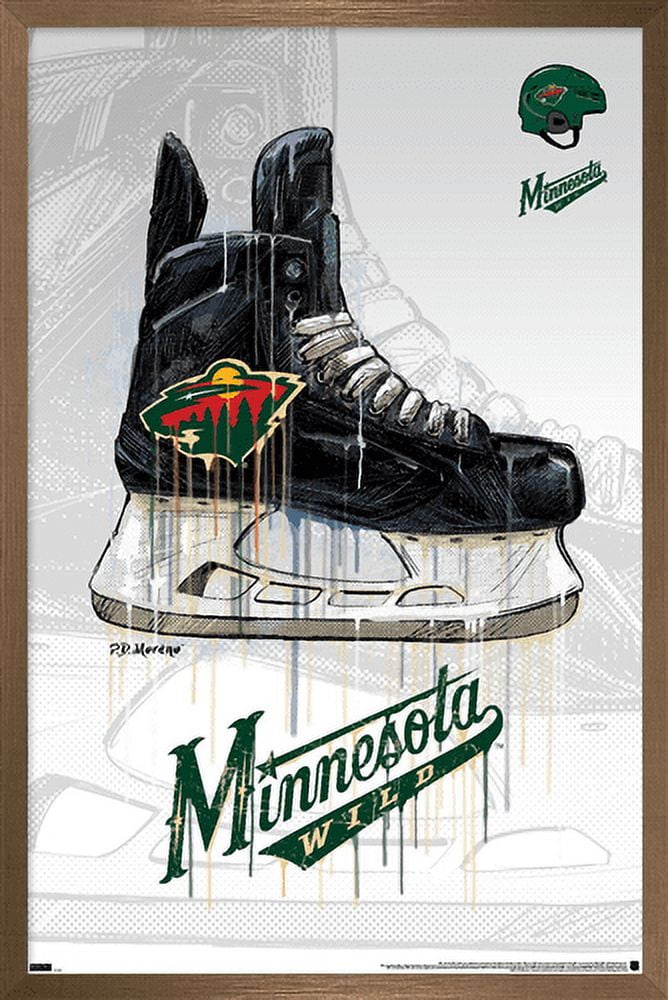 NHL Minnesota Wild - Drip Skate 21 Wall Poster, 14.725" x 22.375 ...