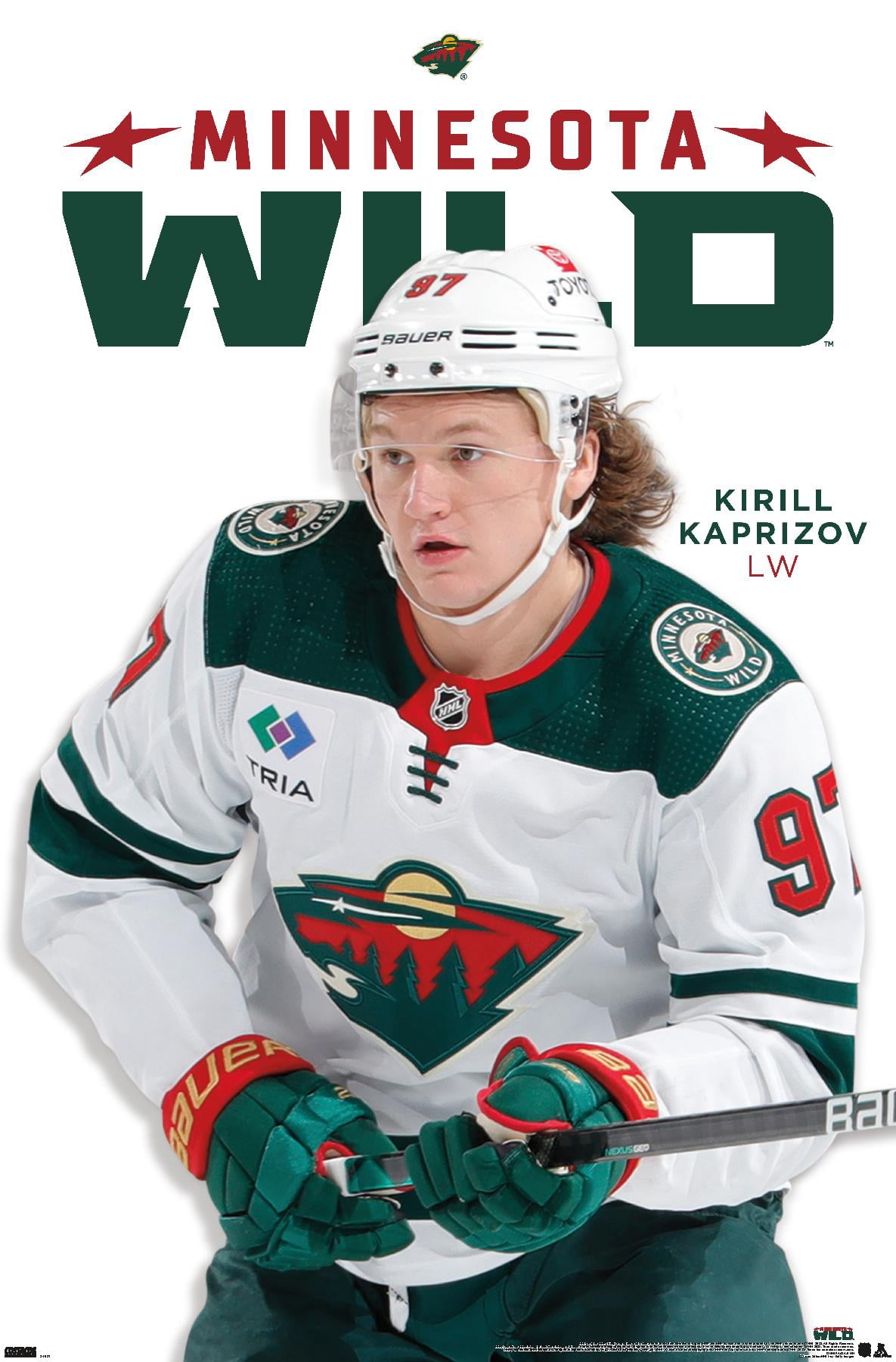 NHL Minnesota Wild - Kirill Kaprizov Feature Series 23 Wall Poster, 22. ...