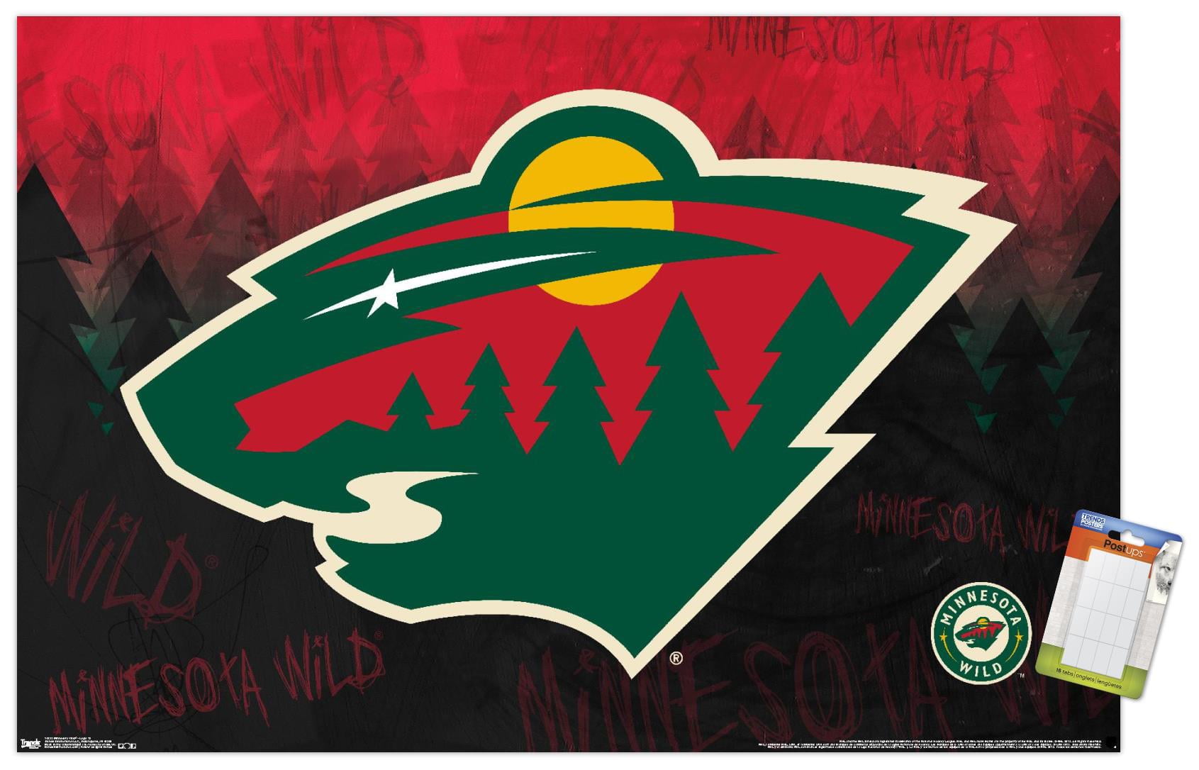 NHL Minnesota Wild - Logo 15 Wall Poster, 14.725" x 22.375" - Walmart.com
