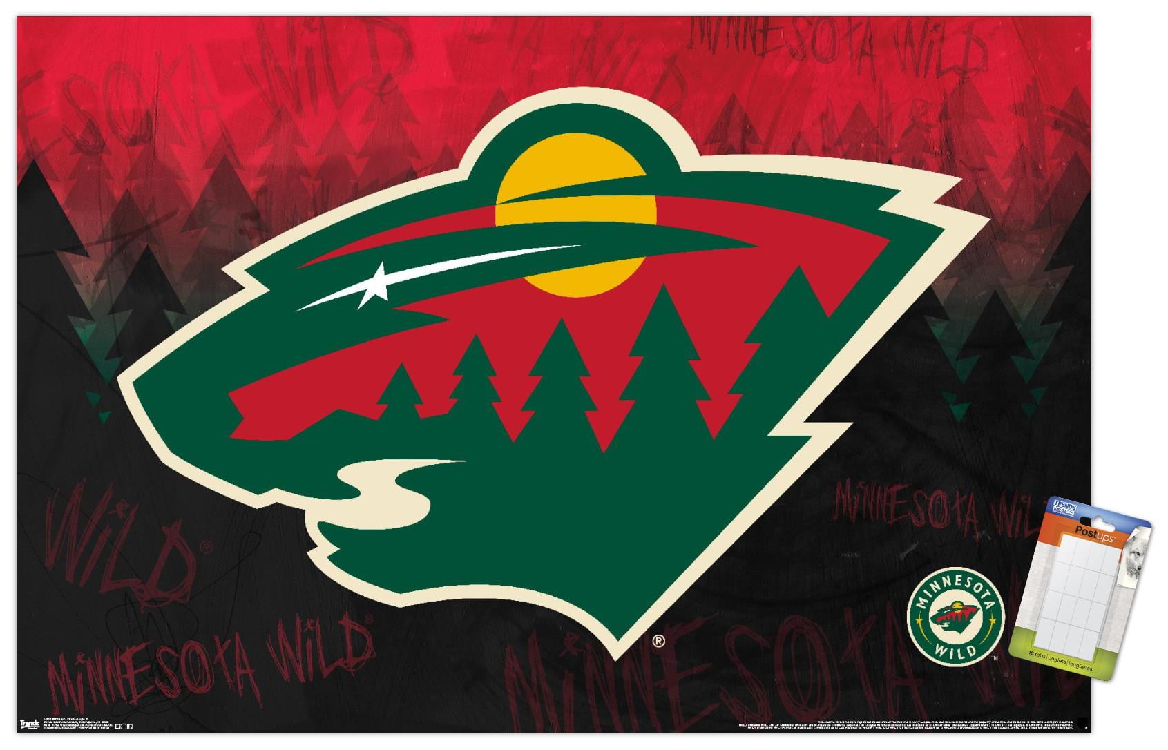 NHL Minnesota Wild - Logo 15 Wall Poster, 22.375" x 34" - Walmart.com