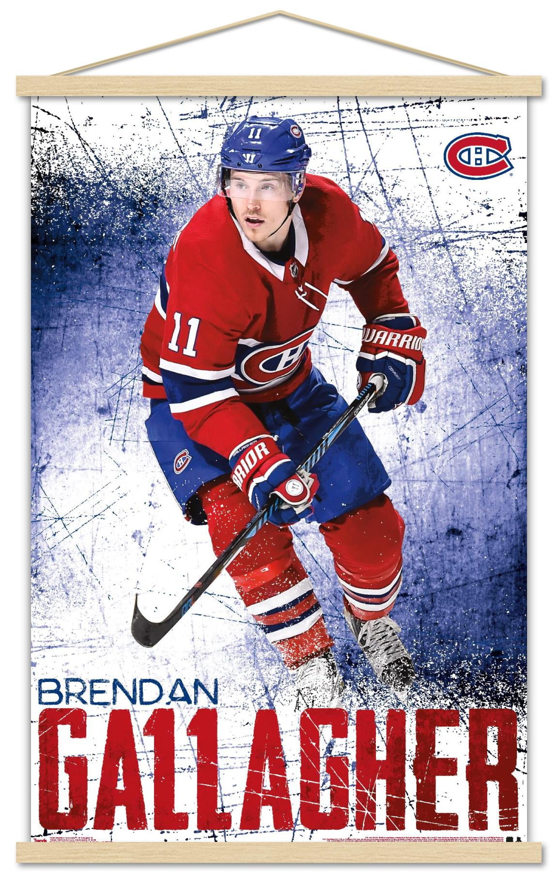 NHL Montreal Canadiens - Brendan Gallagher 18 Wall Poster with Magnetic ...