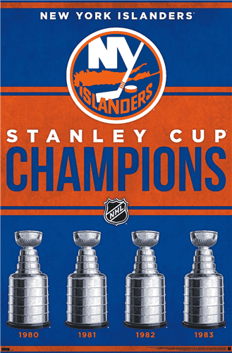 NHL New York Islanders - Champions 23 Wall Poster, 14.725" x 22.375 ...