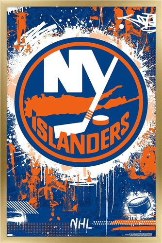 NHL New York Islanders - Maximalist Logo 23 Wall Poster, 14.725" x 22. ...