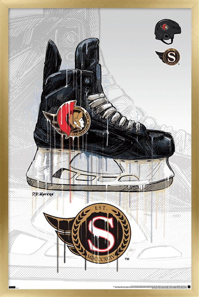 NHL Ottawa Senators - Drip Skate 21 Wall Poster, 14.725" x 22.375 ...