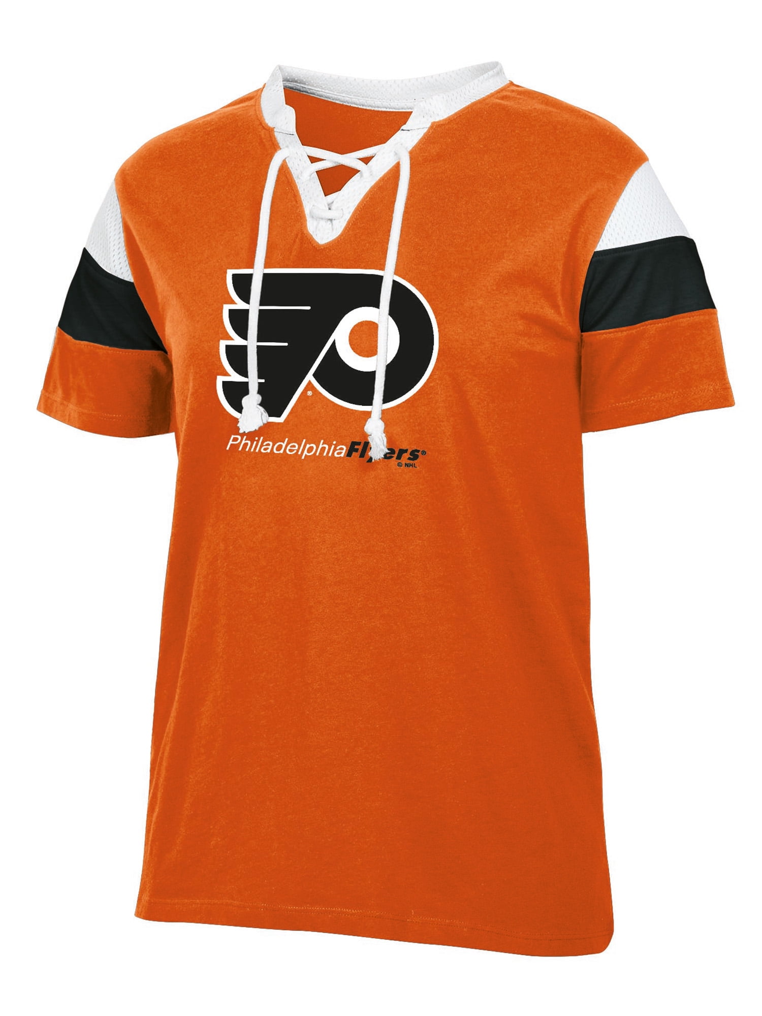 NHL PHILADELPHIA FLYERS Womens Tm1&2 Color Cotton Sleeve Insert Lace Up ...