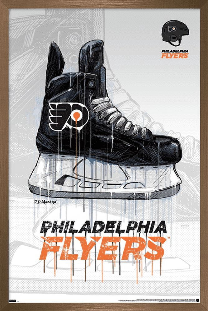 NHL Philadelphia Flyers - Drip Skate 21 Wall Poster, 14.725" x 22.375 ...