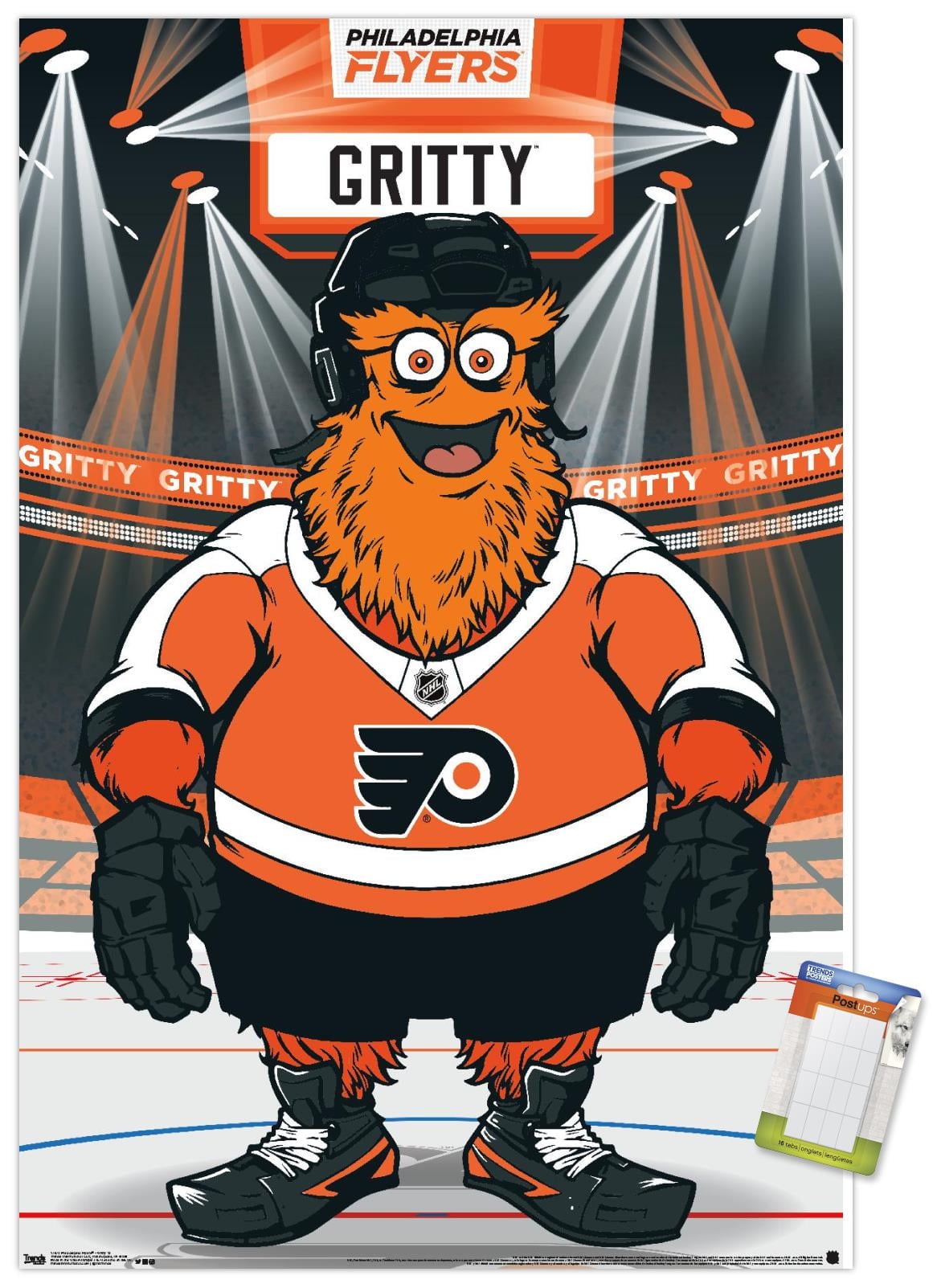 NHL Philadelphia Flyers - Gritty 19 Wall Poster, 14.725" x 22.375" - Walmart.com