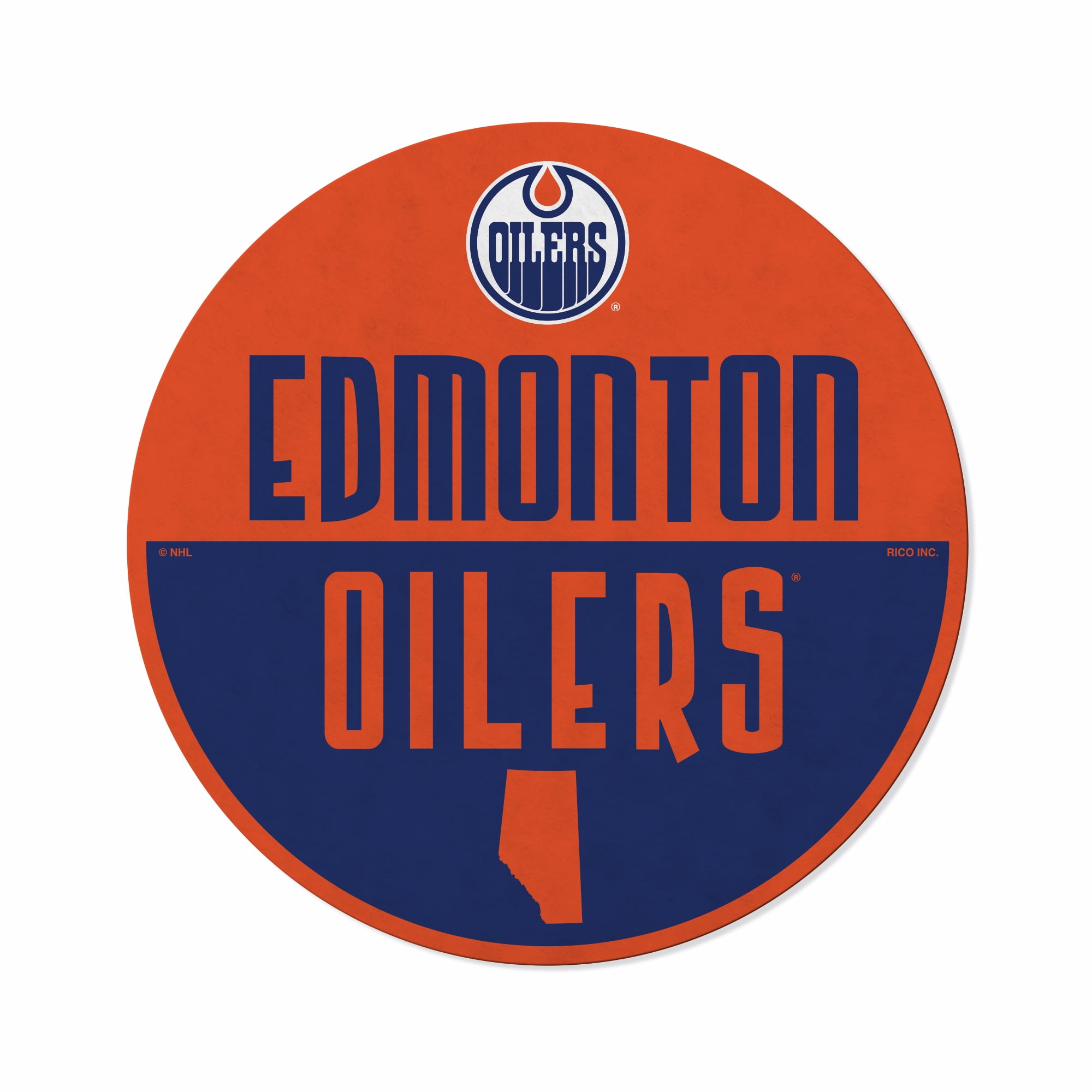 Oilers Shape Cut Logo With Header Card - Classic Design - Walmart.com