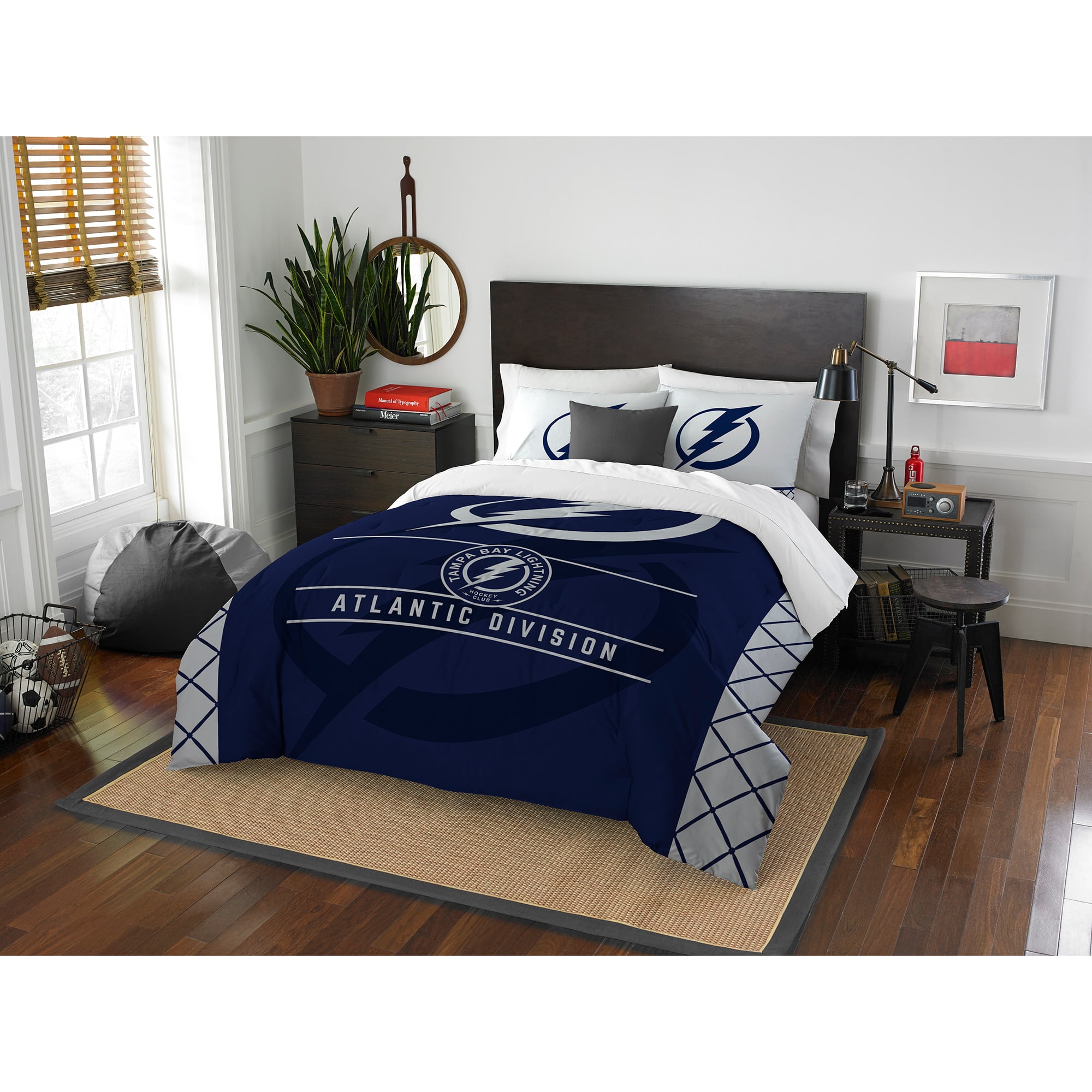 NHL Tampa Bay Lightning "Draft" Bedding Comforter Set - Walmart.com