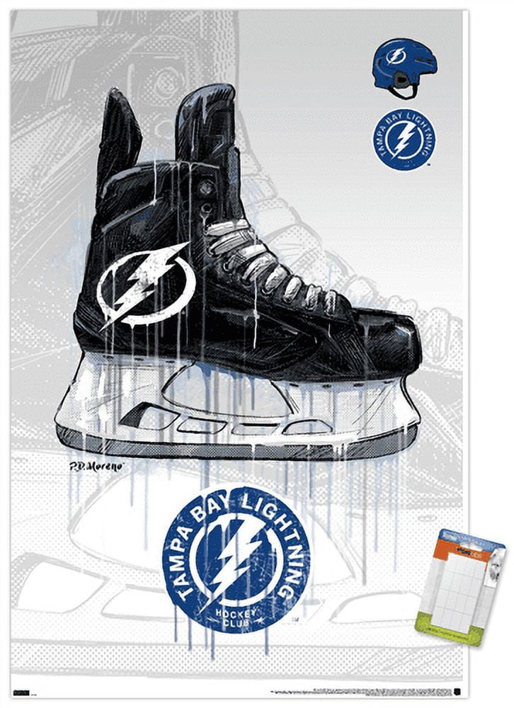 NHL Tampa Bay Lightning - Drip Skate 21 Wall Poster, 22.375" x 34 ...