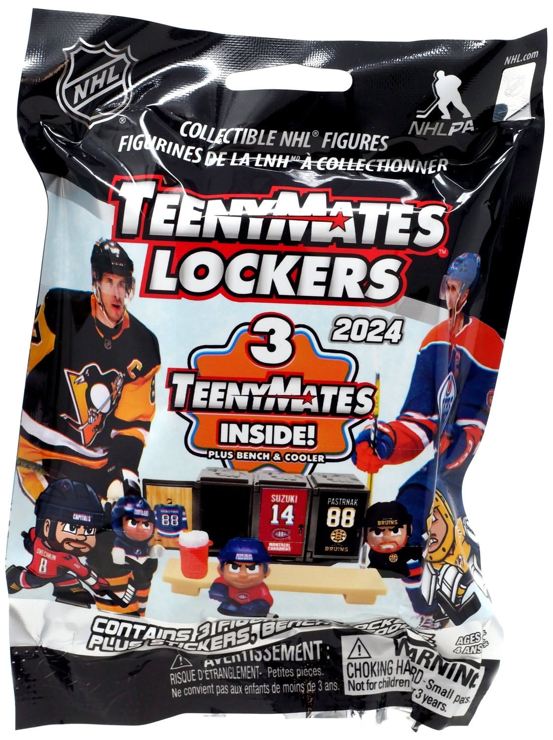 NHL TeenyMates 2024 Hockey LOCKERS Pack (3 Figures, 3 Lockers, Plus ...