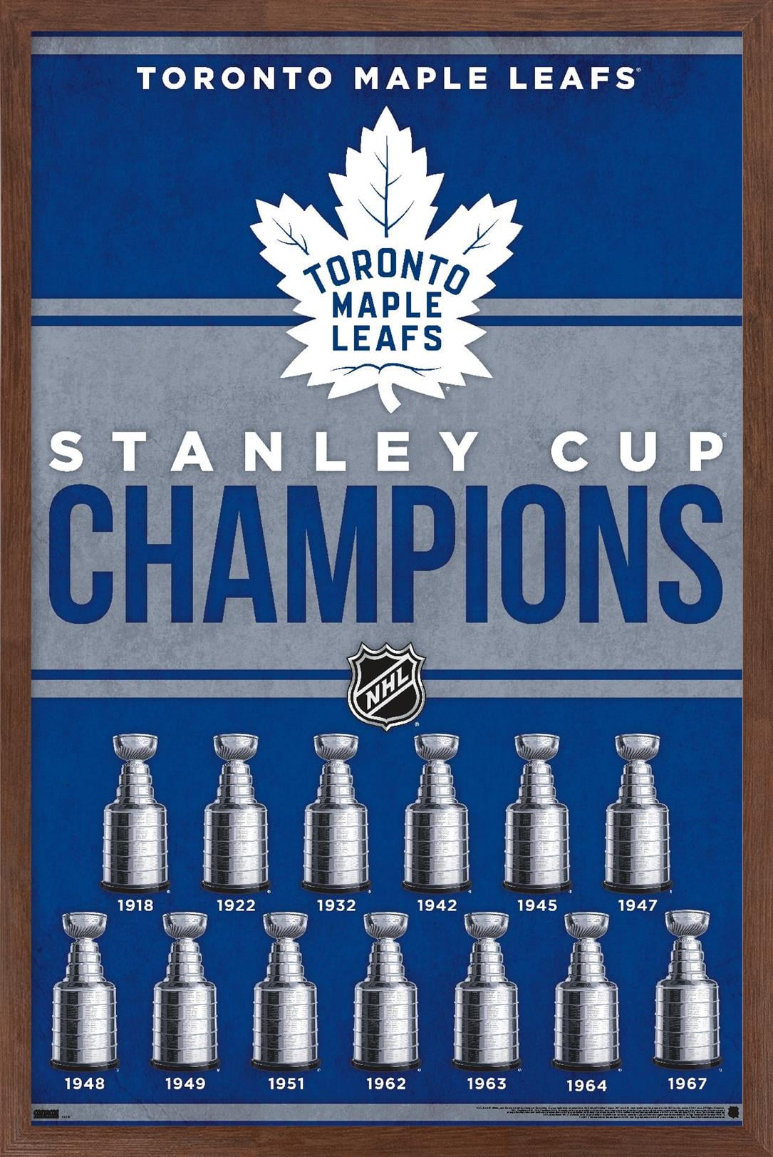NHL Toronto Maple Leafs - Champions 23 Wall Poster, 22.375" x 34 ...