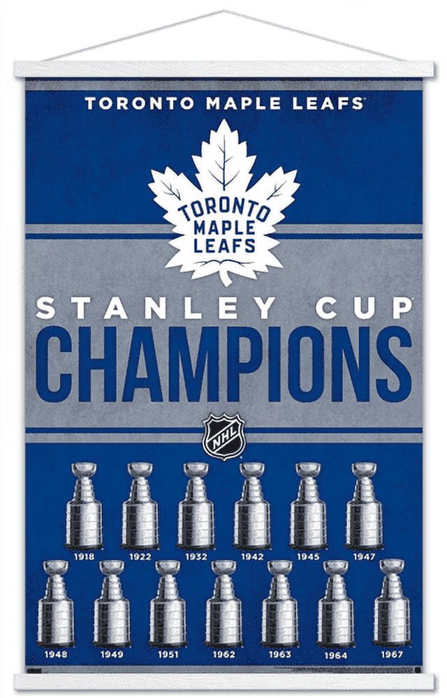 NHL Toronto Maple Leafs - Champions 23 Wall Poster with Magnetic Frame ...