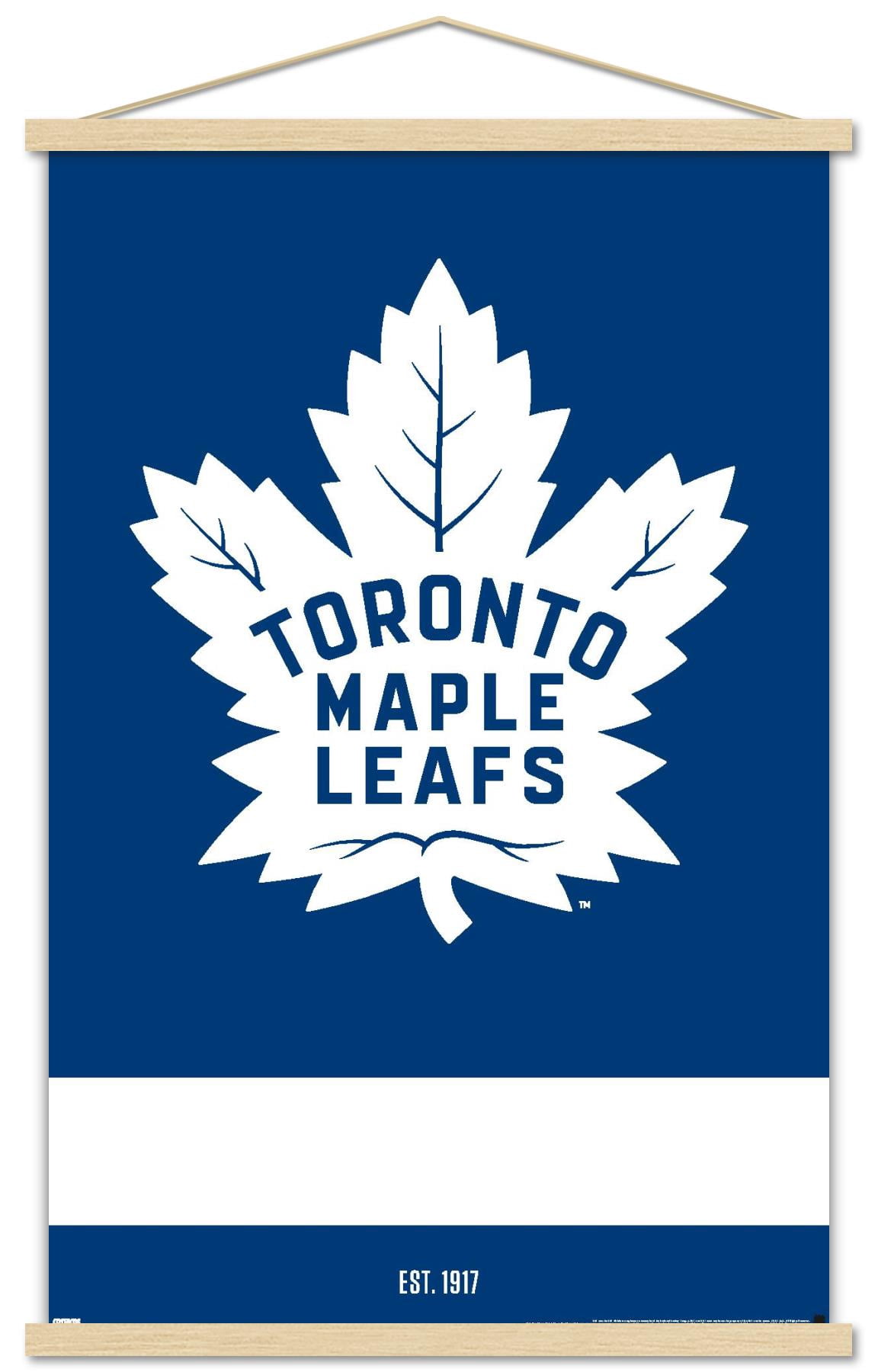 NHL Toronto Maple Leafs - Logo 21 Wall Poster with Wooden Magnetic ...