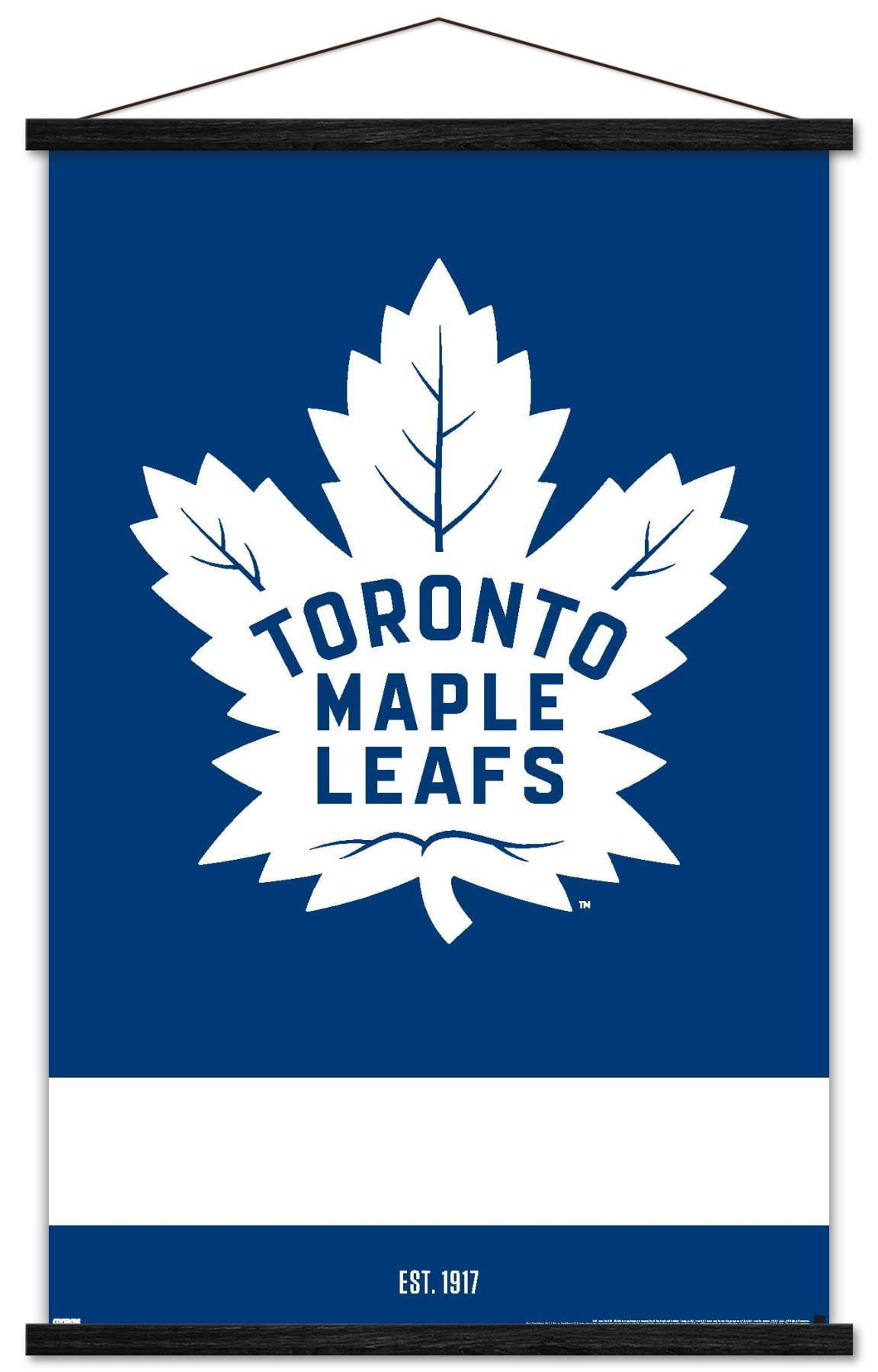 NHL Toronto Maple Leafs - Logo 21 Wall Poster with Wooden Magnetic ...