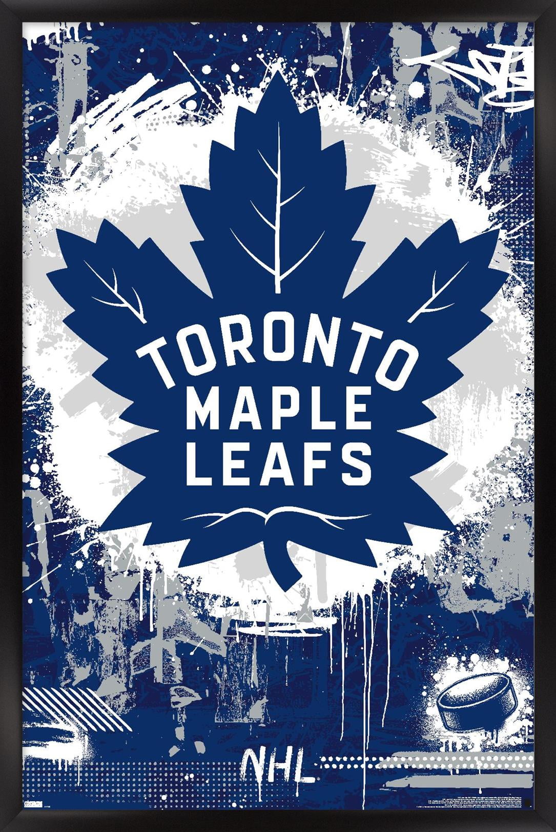 NHL Toronto Maple Leafs - Maximalist Logo 23 Wall Poster, 22.375" x 34" Framed - Walmart.com