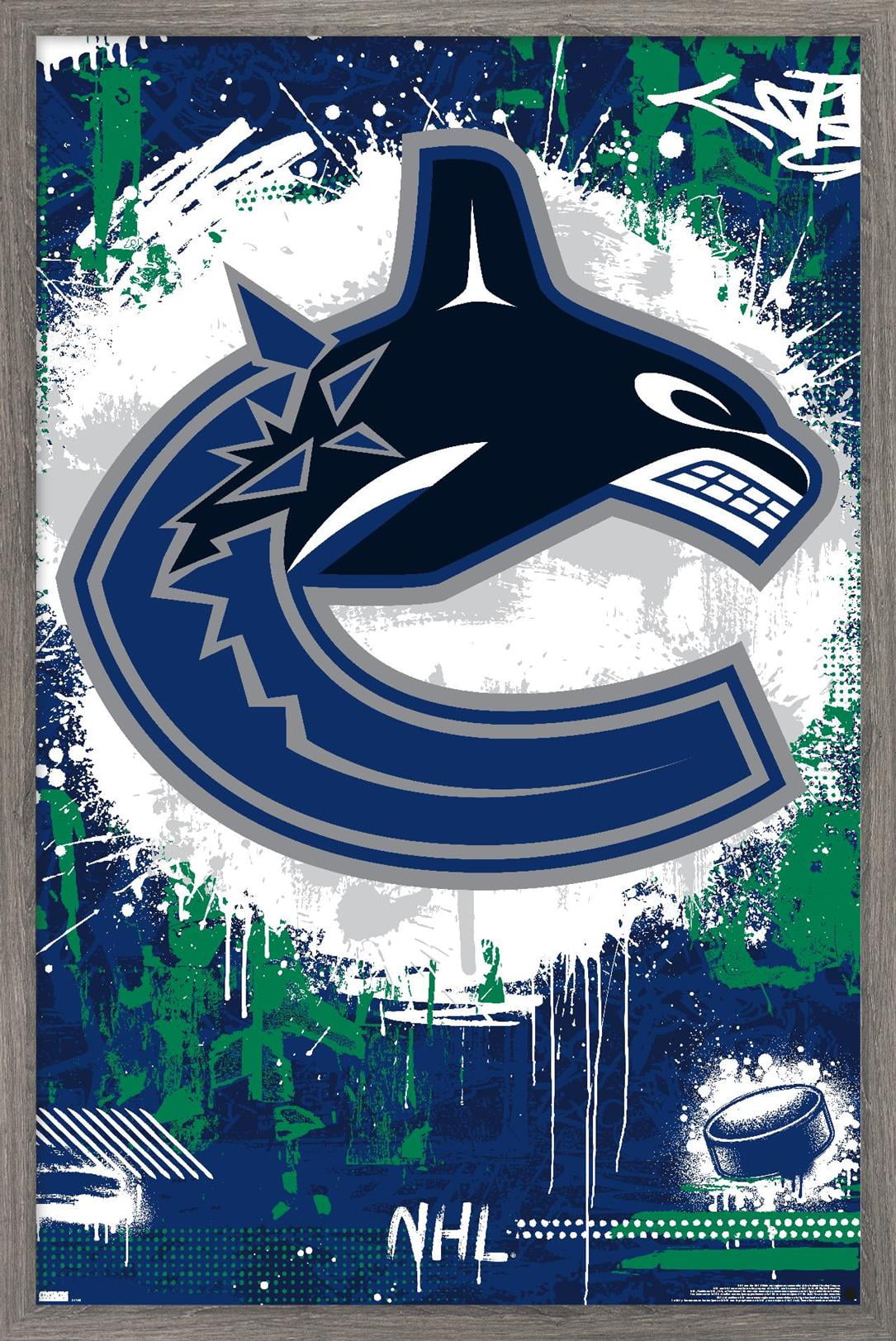 NHL Vancouver Canucks - Maximalist Logo 23 Wall Poster, 14.725" x 22. ...