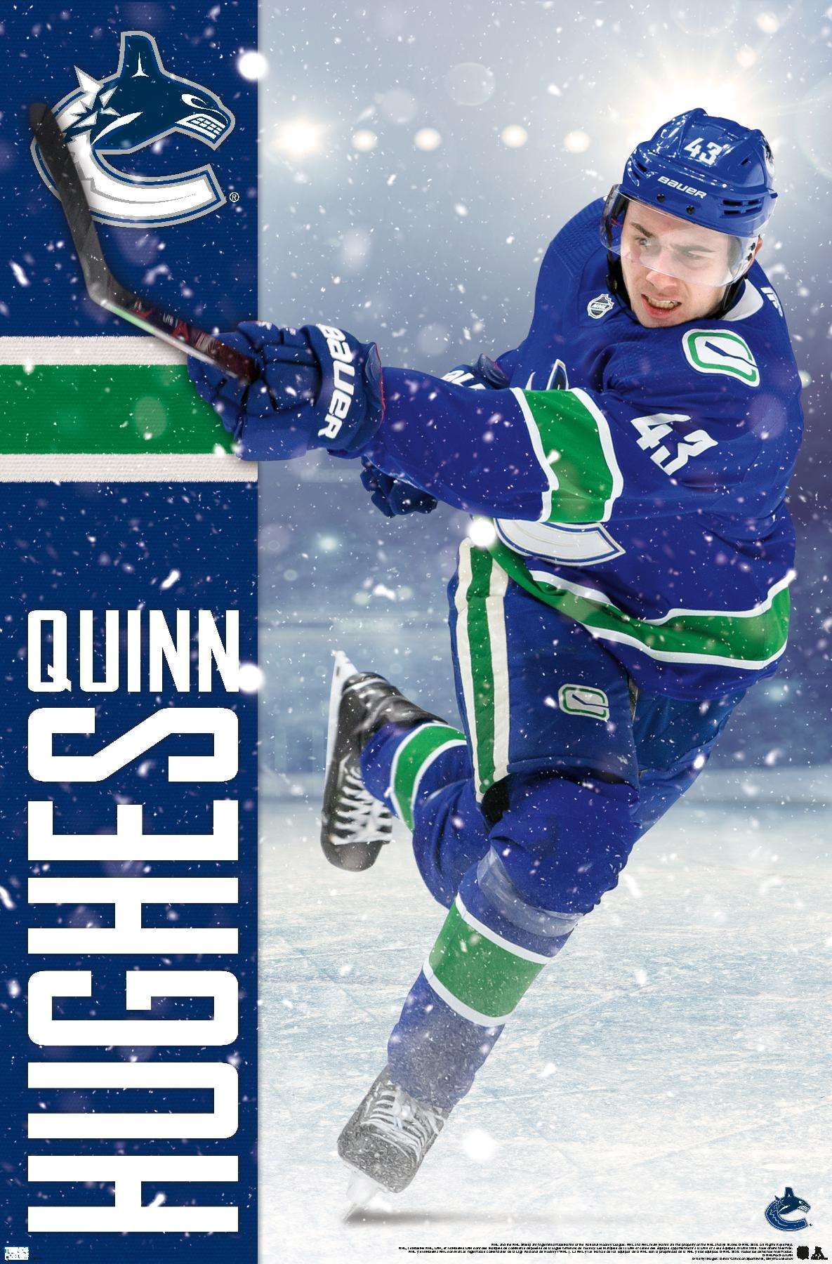 NHL Vancouver Canucks - Quinn Hughes 20 Wall Poster, 22.375" x 34 ...