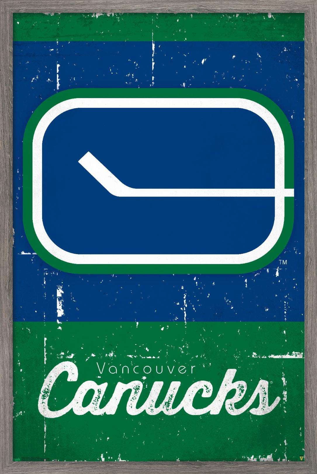 NHL Vancouver Canucks - Retro Logo 13 Wall Poster, 14.725" x 22.375 ...