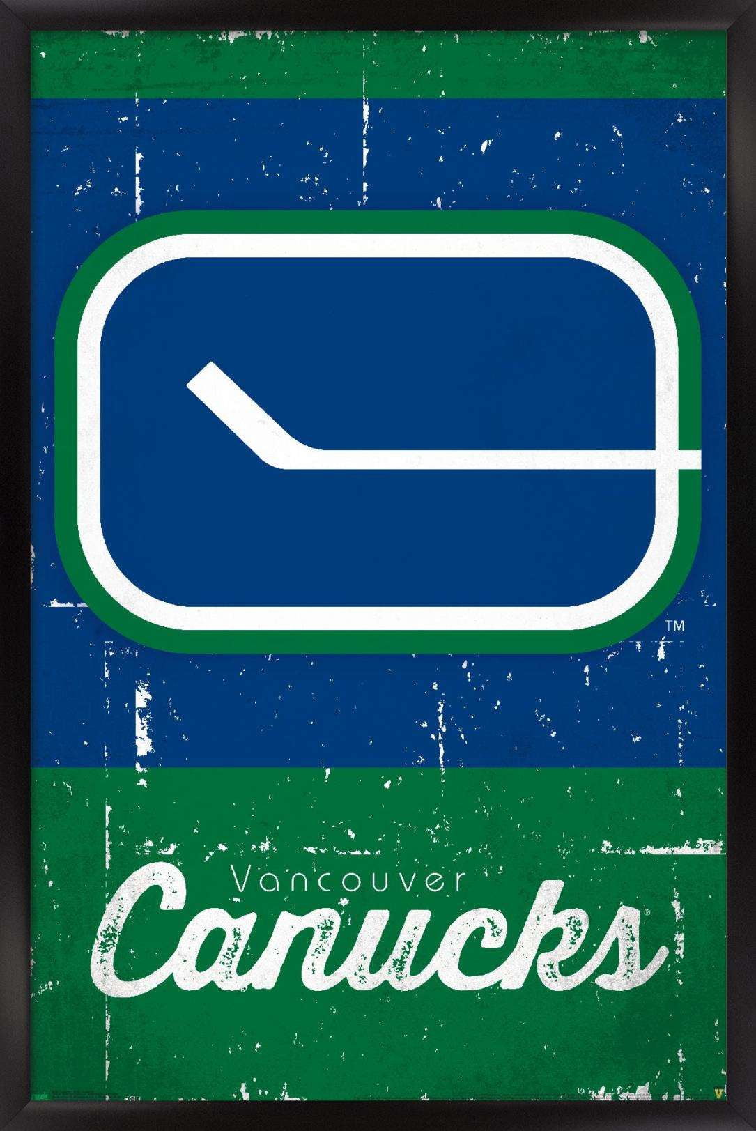 NHL Vancouver Canucks - Retro Logo 13 Wall Poster, 14.725" x 22.375 ...