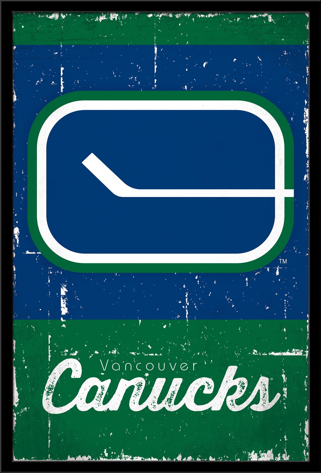 NHL Vancouver Canucks - Retro Logo 13 Wall Poster, 22.375" x 34 ...