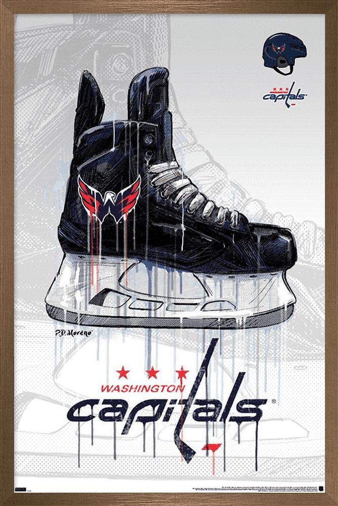 NHL Washington Capitals - Drip Skate 21 Wall Poster, 14.725" x 22.375 ...