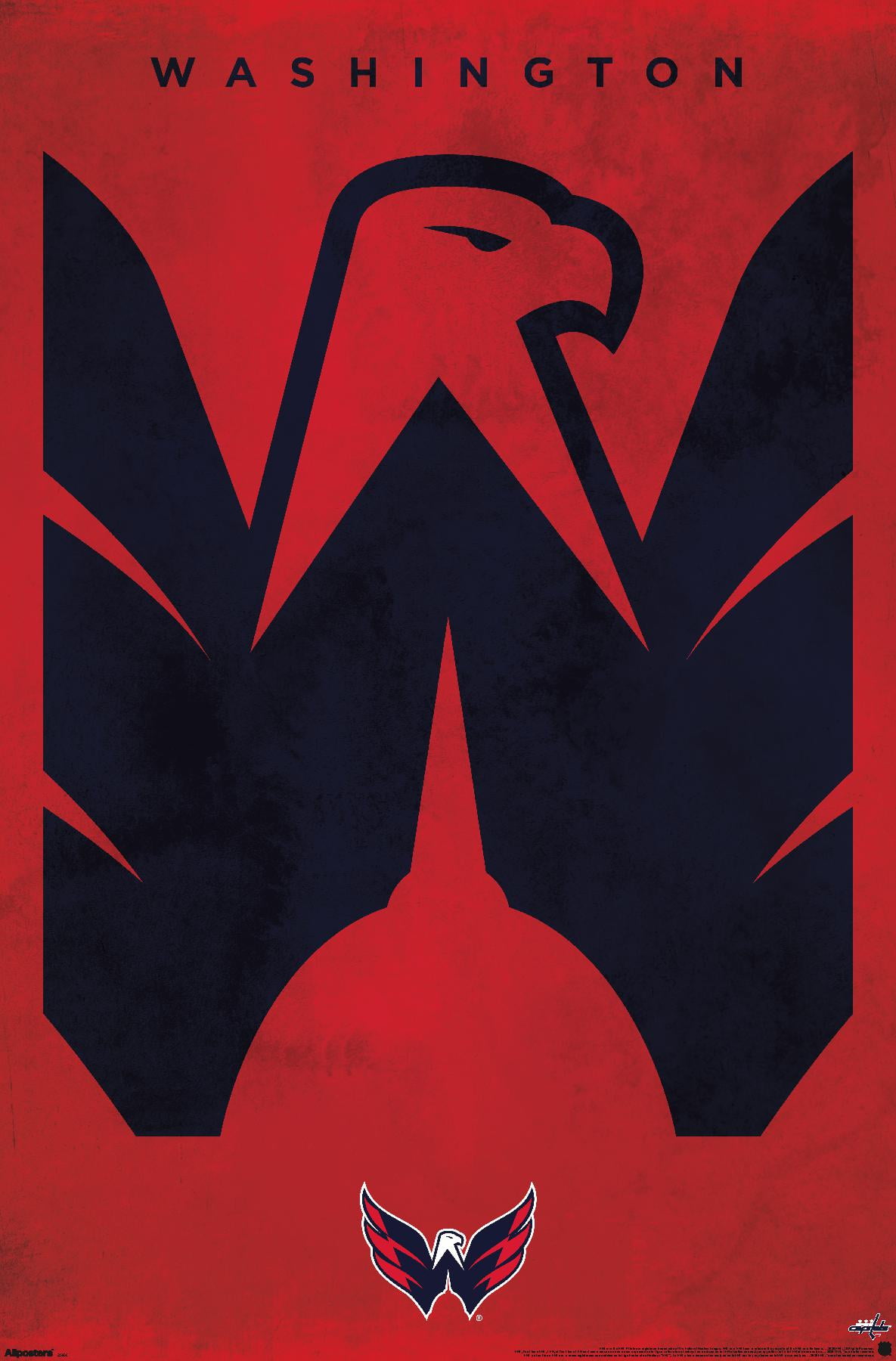 NHL Washington Capitals - Logo 25 Wall Poster, 14.725" x 22.375 ...