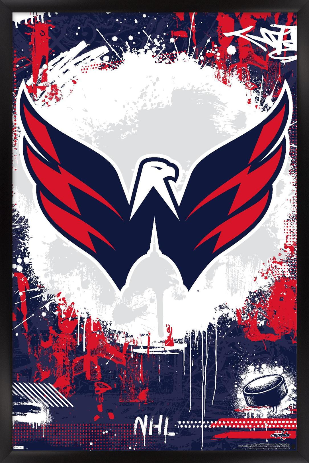 NHL Washington Capitals - Maximalist Logo 23 Wall Poster, 22.375" x 34 ...