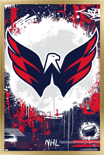 NHL Washington Capitals - Maximalist Logo 23 Wall Poster, 22.375" x 34 ...