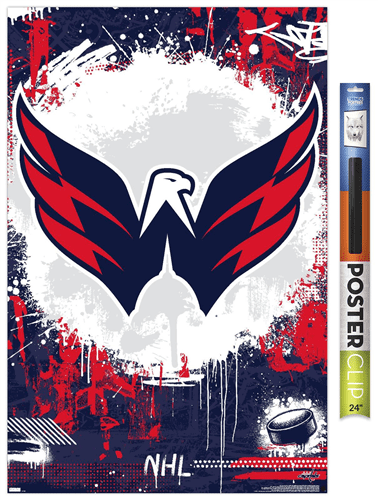 NHL Washington Capitals - Maximalist Logo 23 Wall Poster, 22.375" x 34 ...