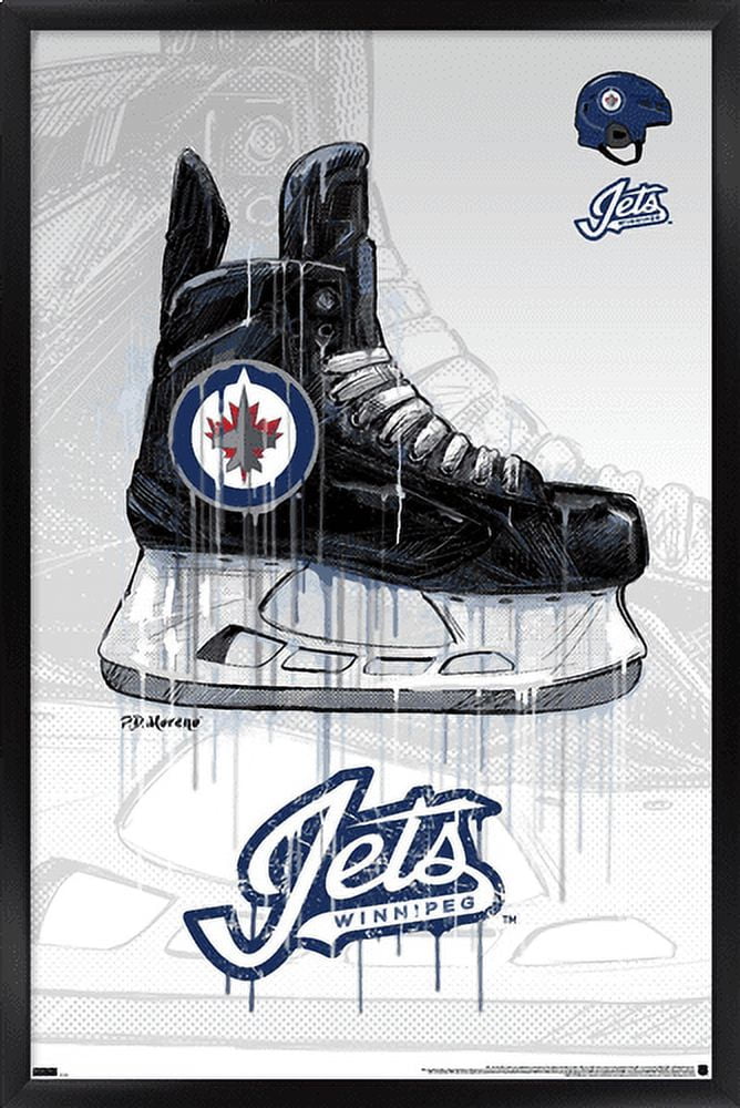 NHL Winnipeg Jets - Drip Skate 21 Wall Poster, 14.725" x 22.375 ...