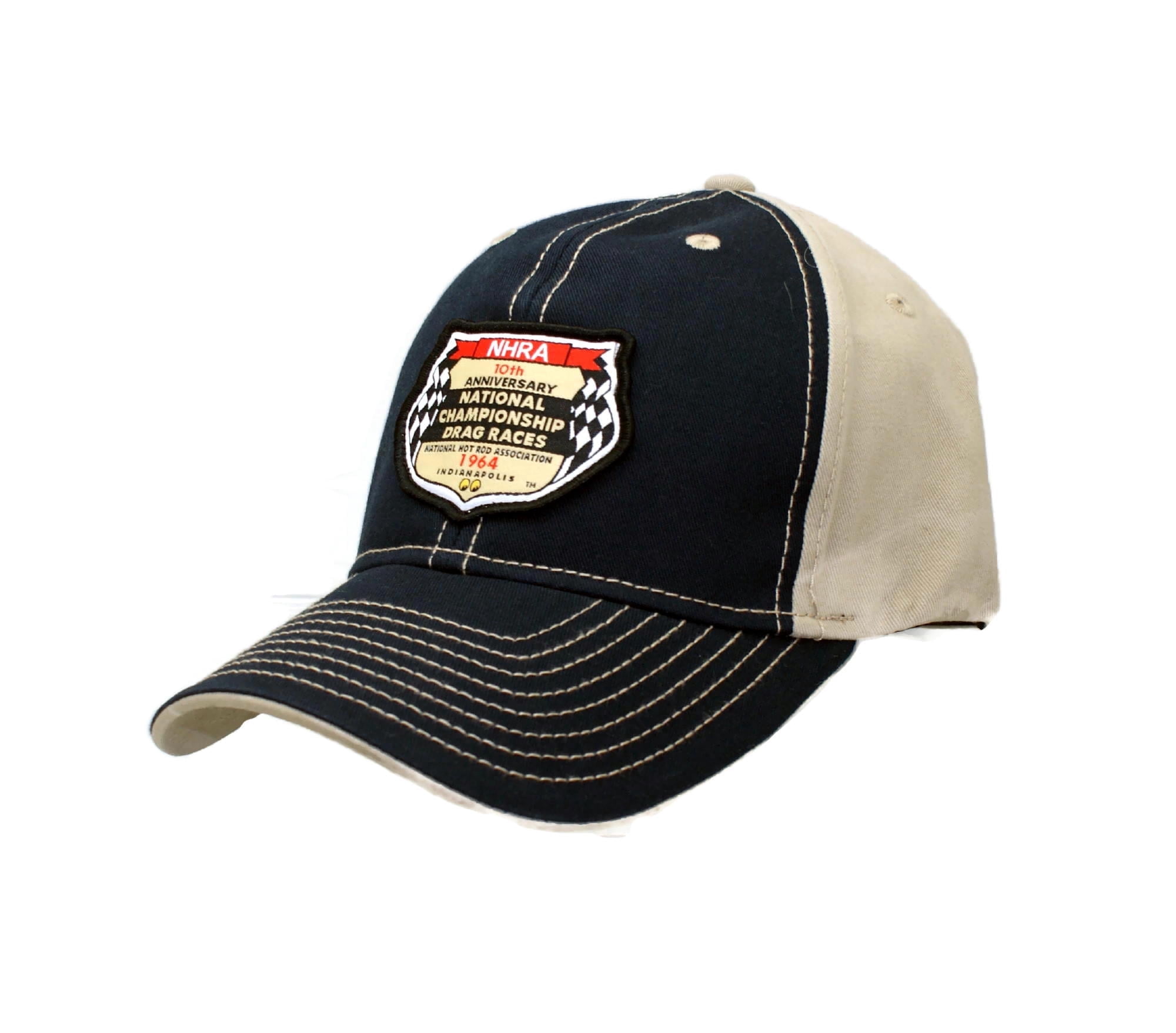 NHRA 10th Anniversary 3D Woven Patch Stretch Fit Cap Cotton/Spandex ...