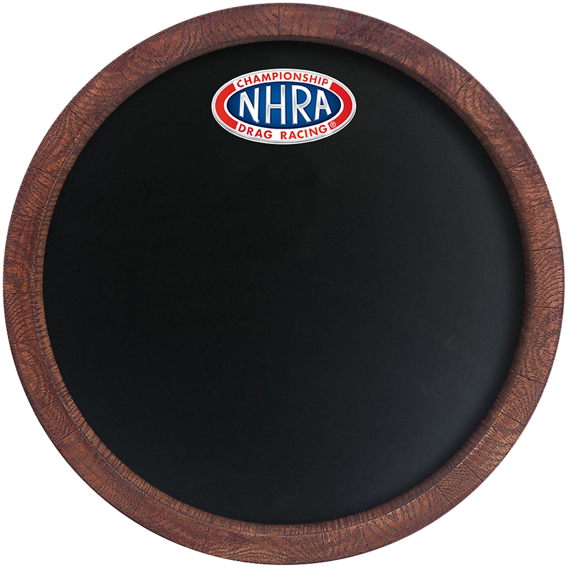 NHRA Championship Drag Racing 20.25'' Round Chalkboard Faux Barrel Top ...