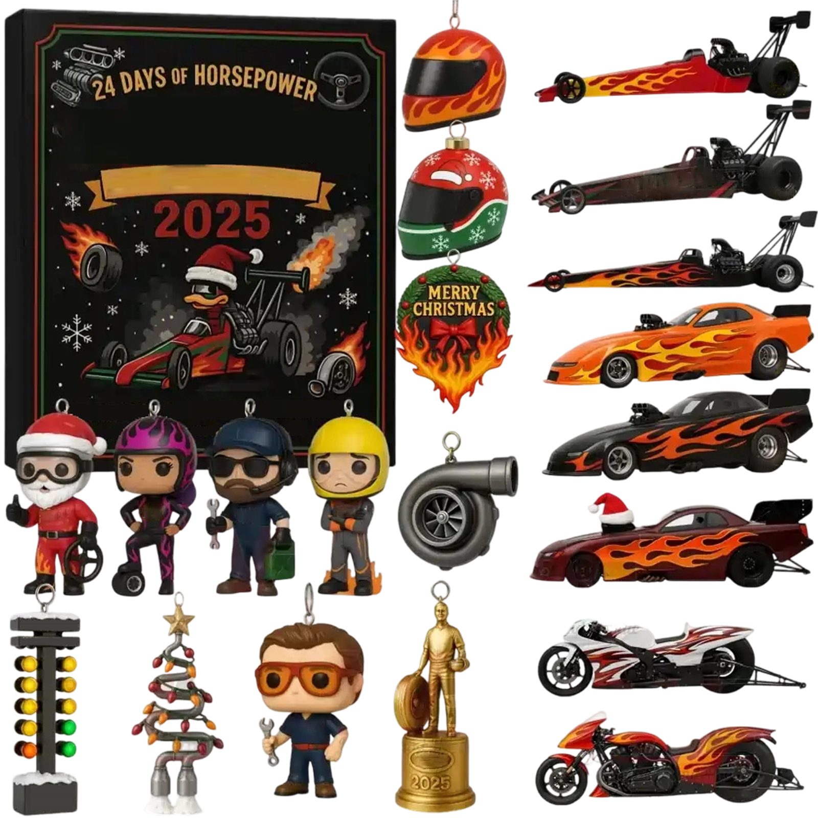 NHRA Drag Racing Advent Calendar 2025, 24-Day Christmas Countdown ...