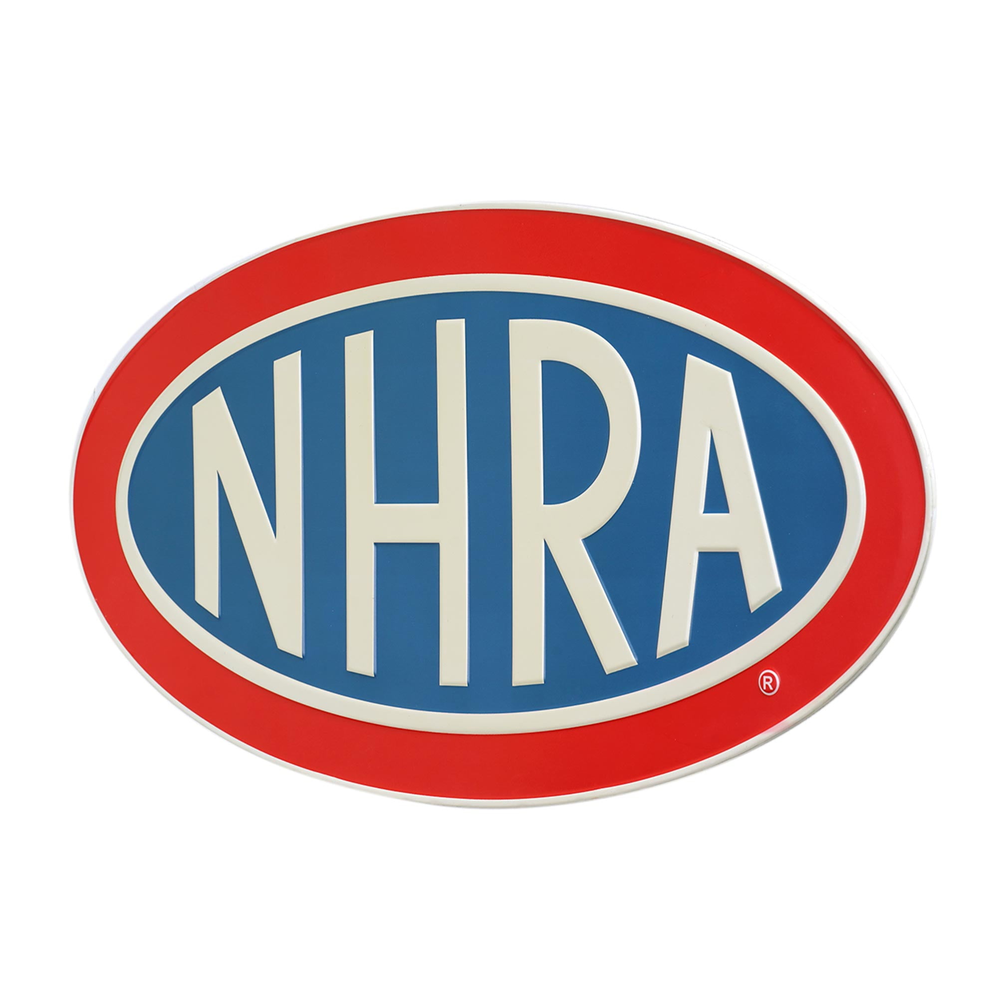 NHRA Logo Embossed Shaped Metal Wall Sign - 22.5" x 11" - Walmart.com