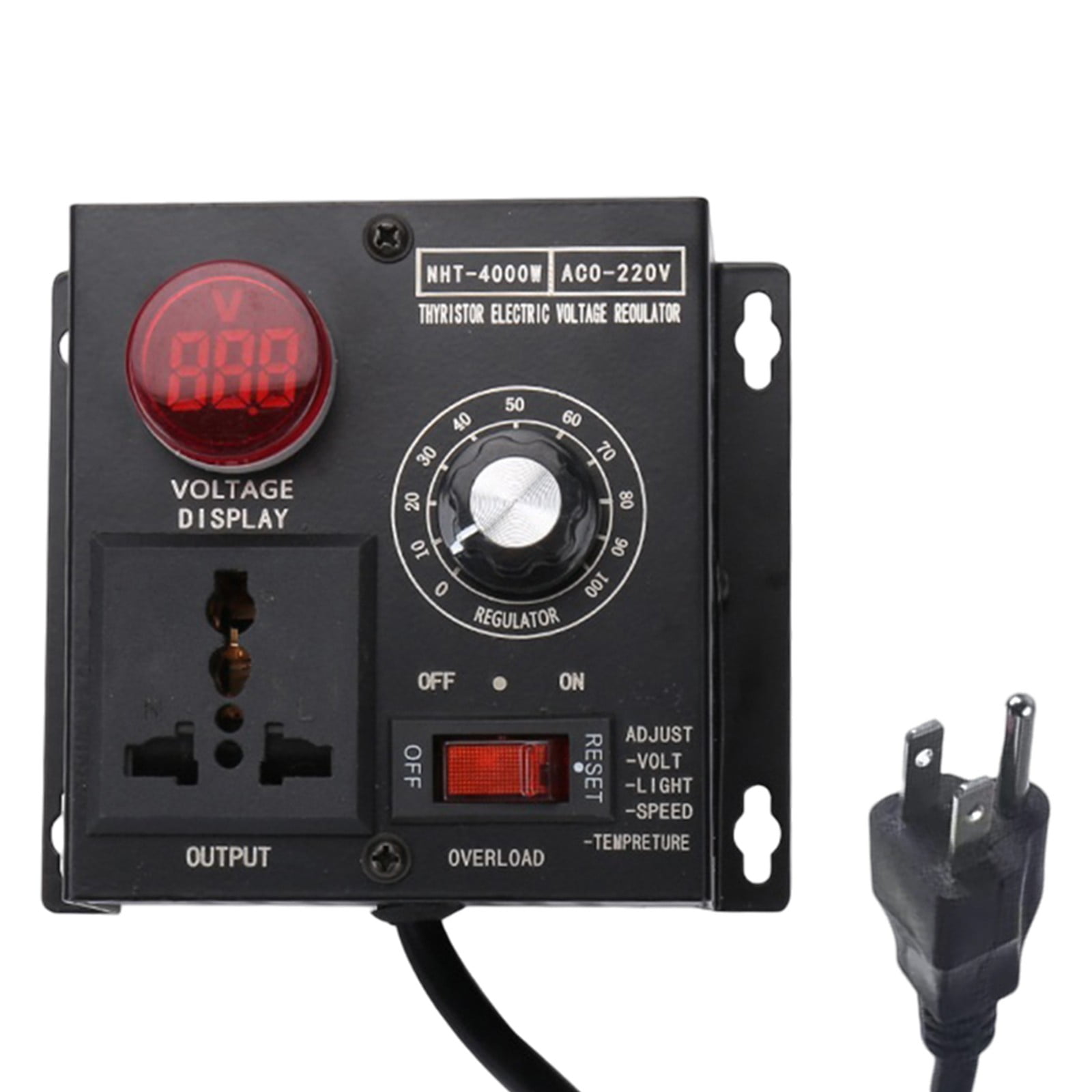 NHT-4000W Voltage Regulator High Power Speed Temperature Light Voltage ...