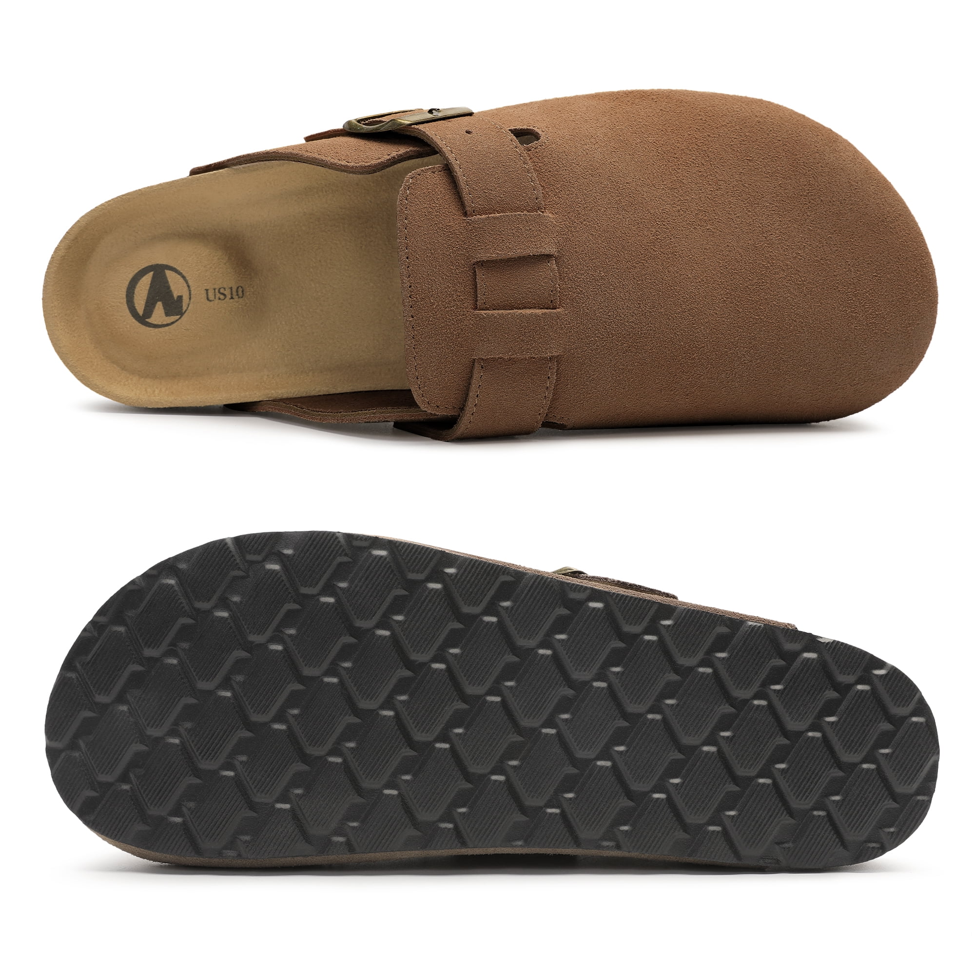 NHU Men's Clog Adjustable Buckle Clog for Men Slip on Men's Mules ...