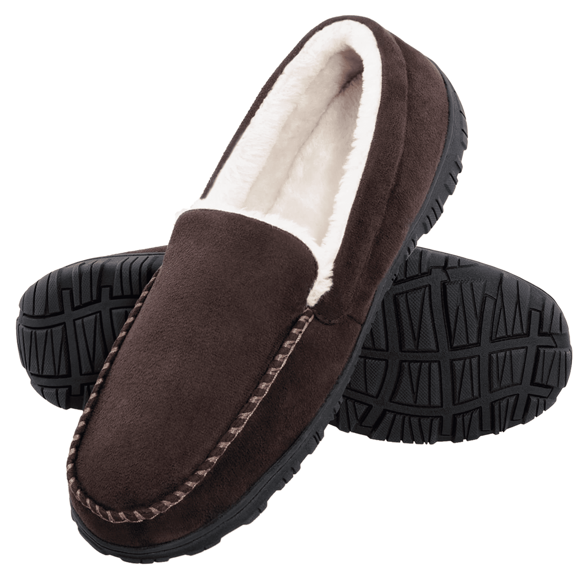NHU Men's Slippers Mens Moccasin Slippers Indoor Outdoor House Slippers ...