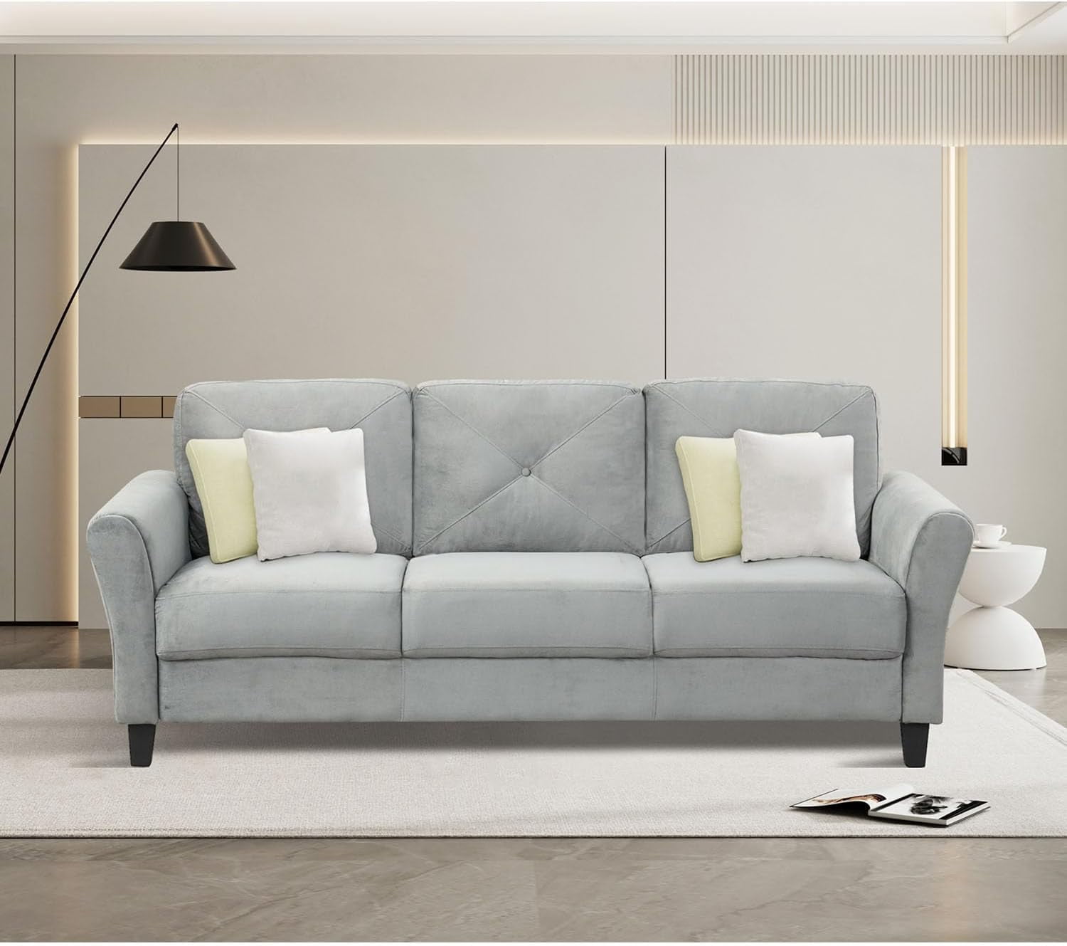NHX 3 Piece Living Room Set Sectional Sofa Include Rolled Arms Three ...