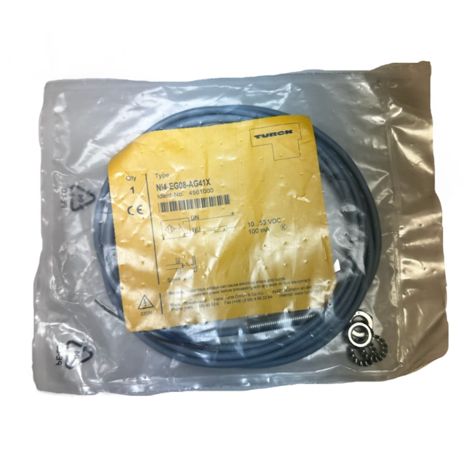 NI4-EG08-AG41X Inductive Proximity Sensor, Sensing Range Max:4Mm ...